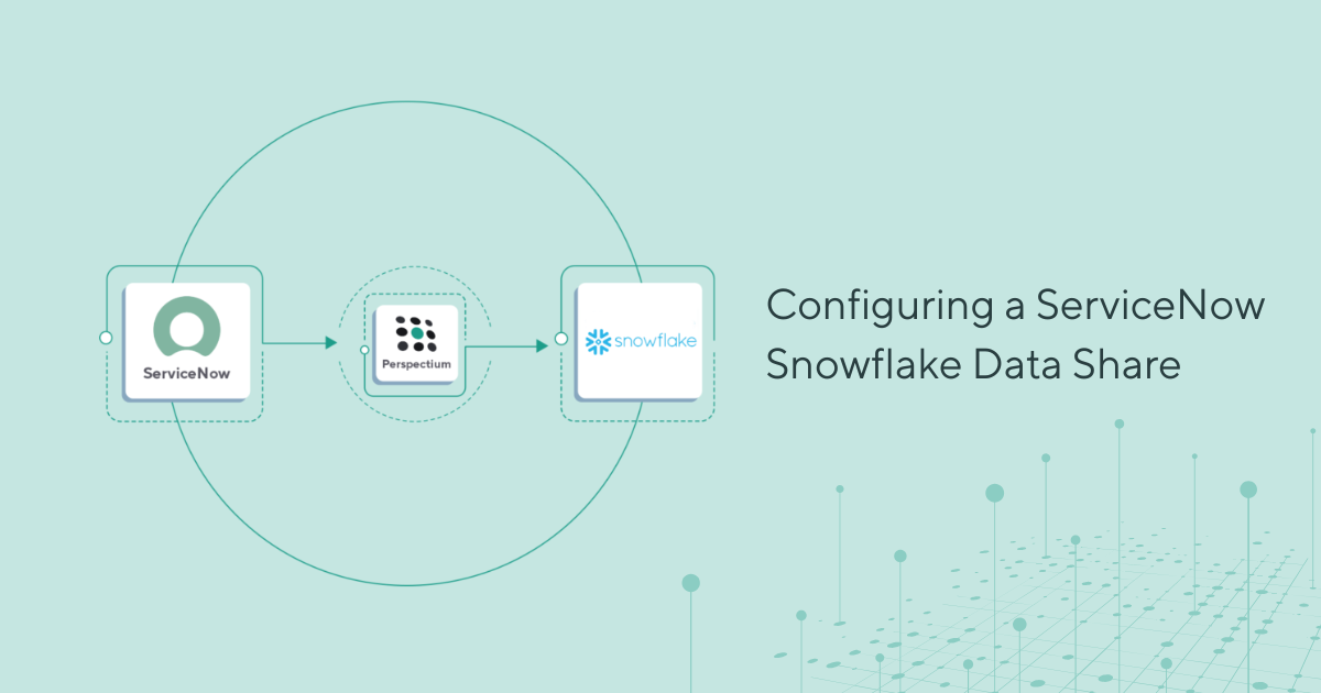 How To Configure A Servicenow Snowflake Data Share Perspectium